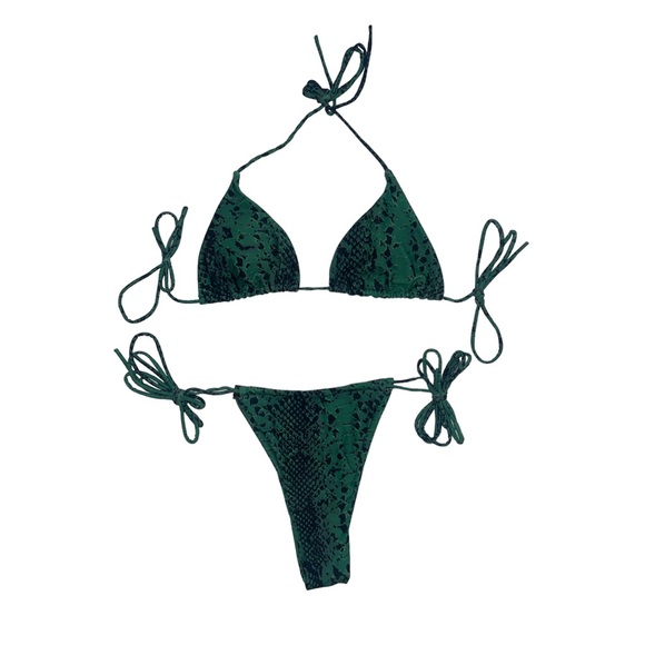 Matte Collection | Swim | Matte Collection Snake Skin Print Bikini S ...